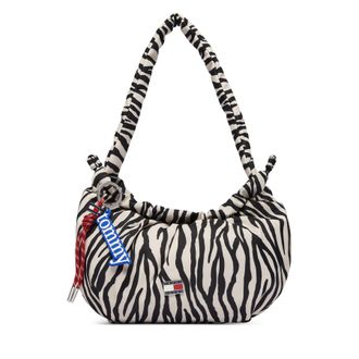 Tommy Jeans Handtasche Tommy Jeans Tjw Icon Charms Zebra Shlder Bag AW0AW18882 Wei&szlig;