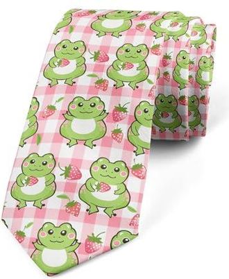 Generic Cravates Homme Roses Vert Confortable Tie Formelle Cravate Pour Hommes Pour L&Eacute;cole F&ecirc;te Mariage
