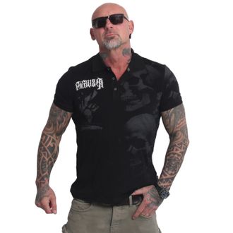 Yakuza Herren Skull Awakening Polo Shirt, Mode für Herren, Schwarz, 3XL