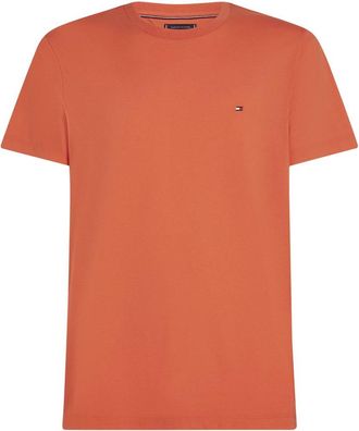 Tommy Hilfiger Softes T-Shirt mit kleiner Logo-Stickerei, Regular Fit in