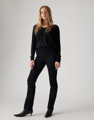 Levi's 724 - Jean droit style western &agrave; taille haute - Noir