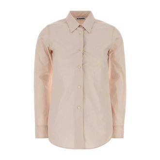 Jil Sander Femme, Blouses et Chemises, Rose, Taille: 38 FR Lightweight Poplin Shirt