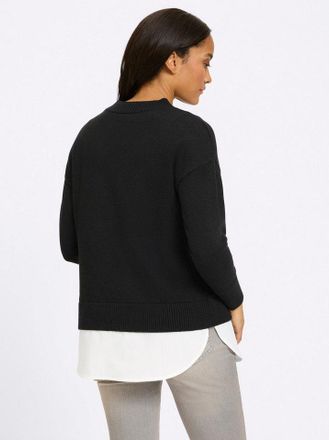 Heine Strickpullover 2-in-1-Pullover Langarm Feinstrick