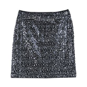Karl Lagerfeld Sequin Tweed Skirt - - Skirts - Damen - Schwarzk - S