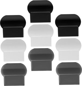 DOITOOL 9 St&uuml;ck 9 teiliges Toilettendeckelheber Hygienischer WC Sitz Lifter Griff Einfache Montage Farblich Sortiert in Wei&szlig; Schwarz Ber&uuml;hrungsloser Toiletten