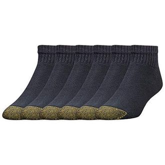 Gold Toe Chaussettes Homme (lot de 6), Noir, L