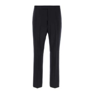 Thom Browne Marineblaue Wollhose - - Trousers - Herren - Blau - L