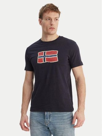 Napapijri T-Shirt S-Mahsa NP0A4FZB Dunkelblau Regular Fit