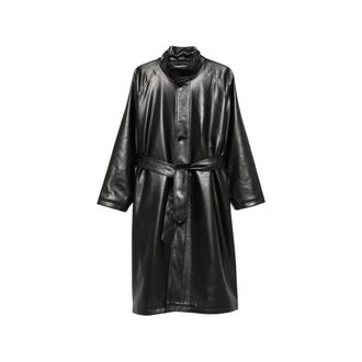 Frankie Shop Femme, Manteaux, Noir, Taille: 36 FR Leather Vestes