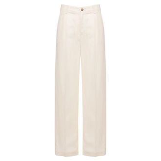 Woolrich Leinenmischung Hose - - Jeans - Damen - Beige - W27