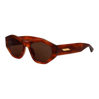 Bottega Veneta Ribbon Lunettes de soleil - Femme - Accessoires - Brun - Taille: 53 MM