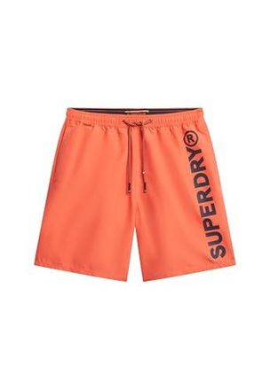 Superdry Maillot de Bains Sport Graphic 17 Swim mhi Hot Coral XL
