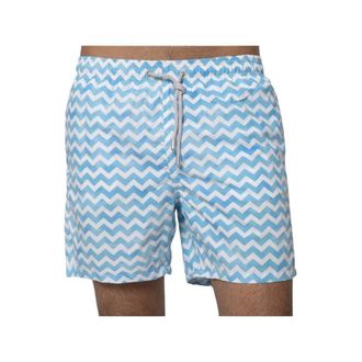 MC2 Saint Barth Geometrische Wellenmuster Badehose Gustavia - - Swimwear - Herren - Blau - S
