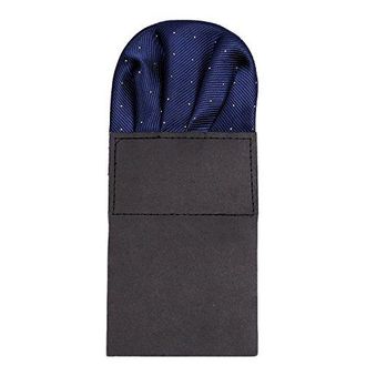 DonDon homme Pochette de costume pliée pour look parfait bleu foncé