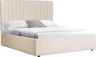 Habitat et Jardin Lit avec Coffre Mia - 140 x 190 cm - Beige