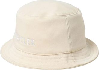 Moncler Femme, Accessoires, Beige, Taille: ONE Size Bonnet dhiver avec broderie logo multicolore