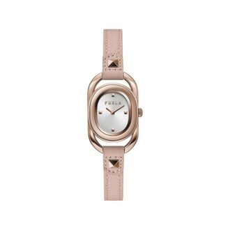 Furla Femme, Accessoires, Rose, Taille: ONE Size Montre habill&eacute;e en cuir avec design