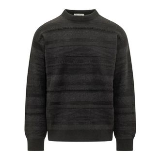 Laneus Round-Neck Strickwaren - - Knitwear - Herren - Schwarzk - L