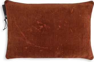 Knit Factory James Sofakissen - Industrial Vintage Look - Mit Kissenfüllung - Kunstleder Dekokissen - 60x40 - Brique