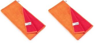 Bassetti New Shades Handtuch aus 100% Baumwolle in der Farbe Mandarine O2, Ma&szlig;e: 50x100 cm - 9327875 (Packung mit 2)