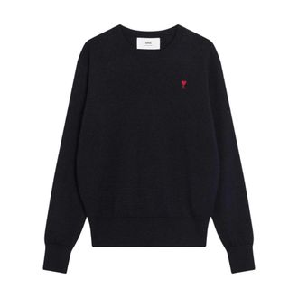 Ami Homme, Pulls, Bleu, Taille: 2XL SweaT-shirt Col Rond avec Logo