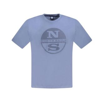 North Sails Logo T-Shirt - - Tops - Herren - Blau - XL