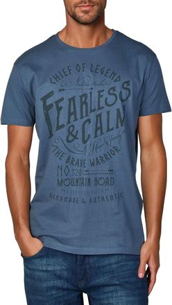 Riverso Tshirt Herren Baumwolle Regular Fit RIVLeon Rundhals Kurzarm Sommer Tee Shirt Print, Gr&ouml;&szlig;e:5XL, Farbe:Washed Indigo Blue (H1JD)