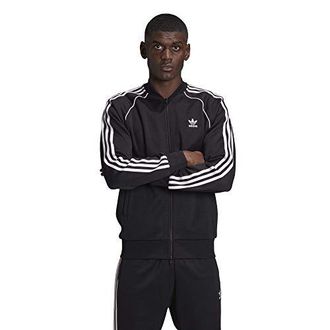adidas Originals mens Adicolor Classics Primeblue SST Track Jacket Black/White Small