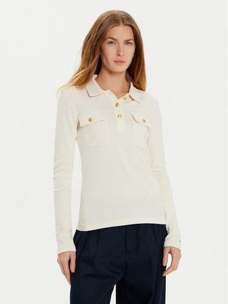 Tommy Hilfiger Poloshirt WW0WW45308 &Eacute;cru Slim Fit