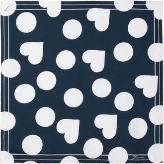 Jacquemus Femme, Accessoires, Bleu, Taille: ONE Size Coeur Scarf