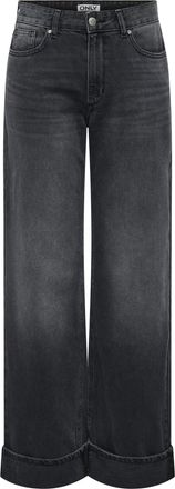 Only Female Jeans mit weitem Bein ONLELLA Mittlere Taille Gerade geschnitten Jeans