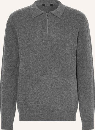 Digel Strick-Poloshirt Damy-Z grau