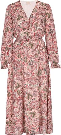 Usha Kleid Damen Wollwei&szlig; Mehrfarbig