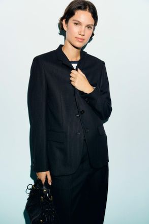 Gerard Darel Veste de tailleur &agrave; fines rayures - JUSTI - Noir