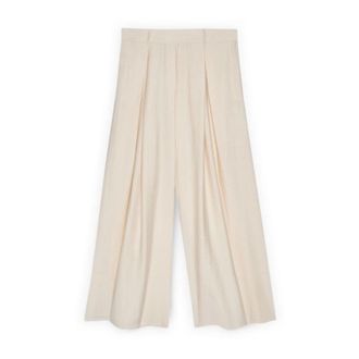 Fiorella Rubino Palazzo-Hose mit Bundfalten - - Trousers - Damen - Beige - M