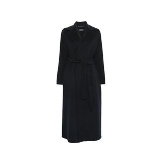 Max Mara Cappotto Poldo con cintura - - Coats - Damen - Blau - M