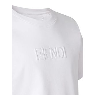 Fendi Embossed Logo T-Shirt - White