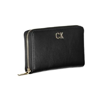 Calvin Klein Logo Polyester Wallet - Black