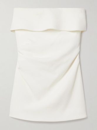 Proenza Schouler Felicity Tr&auml;gerloses, Mehrlagiges Oberteil Mit Raffungen - Wollwei&szlig;