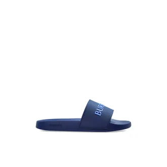 Burberry Homme, Chaussures, Bleu, Taille: 42 EU Slides Logo