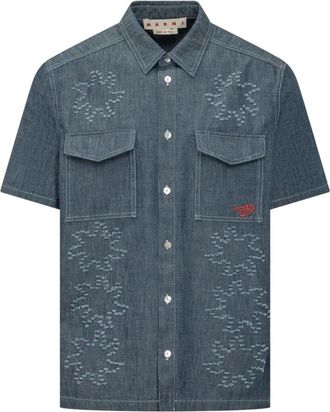 Marni Homme, Chemises, Bleu, Taille: L Camicia