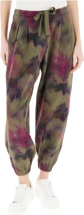 Deha Deha, Femme, Pantalons, Multicolore, Taille: 38 FR Pantalon en Velours Stretch