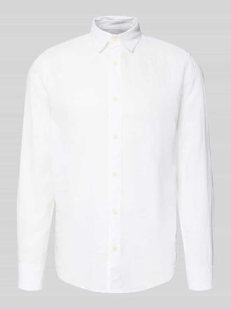 Only & Sons Slim Fit Freizeithemd aus Baumwoll-Leinen-Mix Modell CAIDENLS SOLID