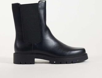 Mango Teen elegante Chelsea-Boots in Schwarz