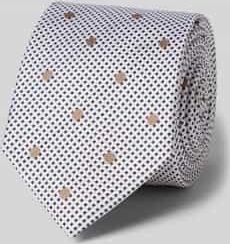 Olymp Seidenkrawatte aus reiner Seide mit Logo-Patch (6,5 cm)