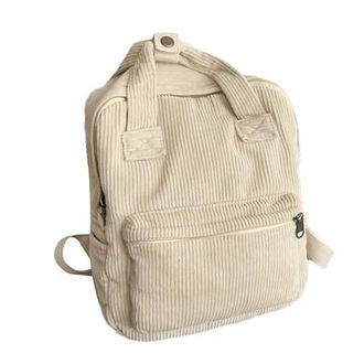 Generic Sac &agrave; dos pour ordinateur portable en velours c&ocirc;tel&eacute; - Poign&eacute;es de voyage, sac &eacute;l&eacute;gant pour ordinateur portable pour filles, petit sac &agrave; dos esth&eacute;tiqu