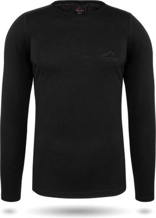 Normani Langarmshirt Herren Merino Langarm Melbourne Merino Thermounterhemd Baselayer Skipullover aus 100 % Merinowolle