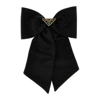Prada Verzierter Schleifen-Haarclip - - Accessories - Damen - Schwarzk - ONE SIZE