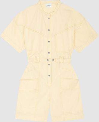 Isabel Marant Combinaison Short Kiara Jaune Sunlight