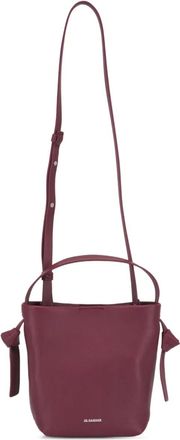 Jil Sander mini sac porté épaule à détail noué - Rouge